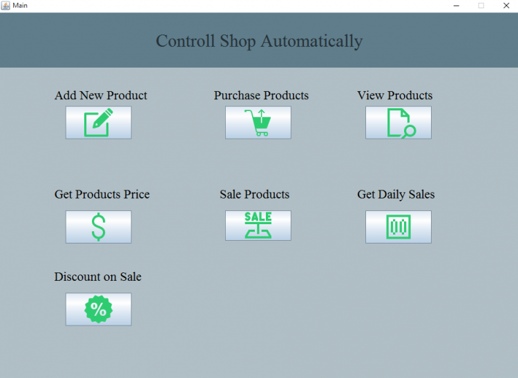 Project on an Automatic Shop Controlling System | SourceCodester